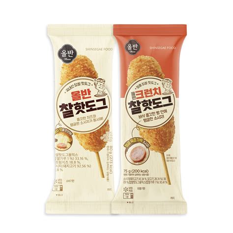 올반 핫도그 세트 찰핫도그 10봉 크런치핫도그 10봉 각 80g X 20봉 홈플러스 익스프레스