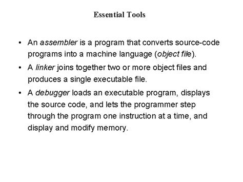 Chapter 1 Context Of Assembly Language Slides To