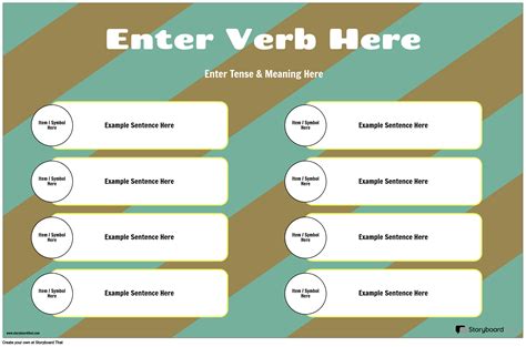 Free Verb Conjugation Charts Storyboard That Templates