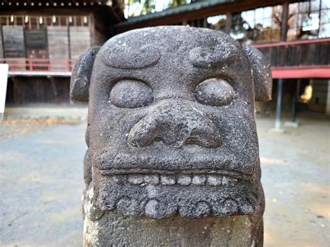 雀神社茨城県古河市やっぱりかわいいでっかい顔のお狛たん もっともっと巡りたガール