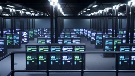 Cryptocurrency Server Farm With Specialized Stock Footage Sbv 347833630