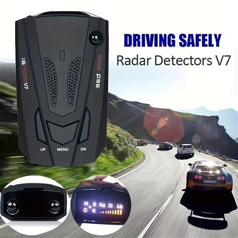 1pc Vehicle Lidar Detector Voice Speed Warning 360 Degrees Automatic