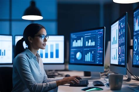 A Woman Data Analysis With Multiple Computer On Multiple Screen Data
