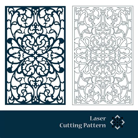 Laser And Cnc Cut Pattern Vector Template With Abstract Geometric