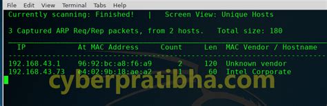 Netdiscover Kali Linux