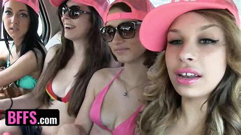 Bffs Cute Teens Hit The Beach For Lucky Dude They Can Fuck And Cure