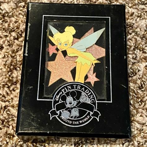 Disney Jewelry New Disney Parks Jumbo Tinkerbell Sparkle Stars Pin On Pin Poshmark