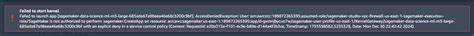 failed to start kernal error in week 1 first lab generative ai with