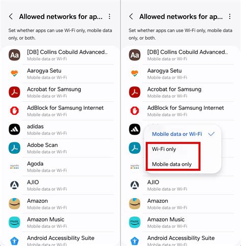 How To Turn Off Mobile Data Or Wi Fi Access For Certain Apps On Samsung Galaxy Phone Techwiser
