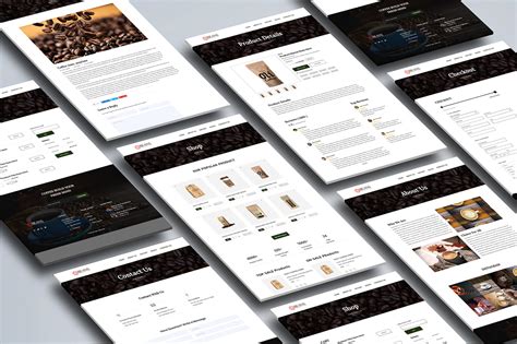 Coffee Bean E Commerce Website Subpages Design On Behance