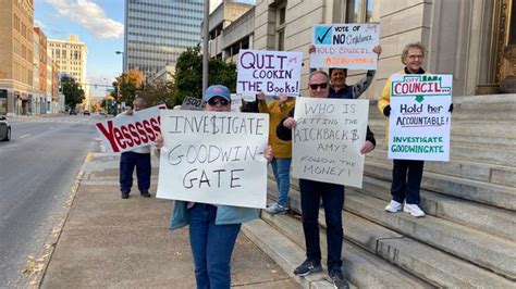 Protest At Charleston City Hall Calls For Transparency