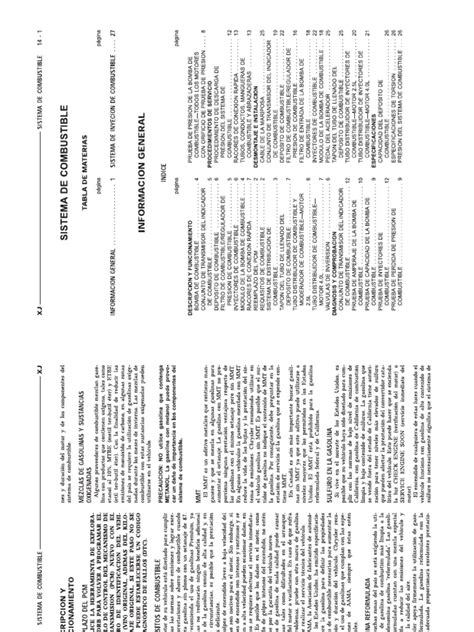 Sistema De Combustible Pdf