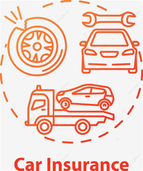Auto Insurance Icon With Collision And Property Coverage Vector Idea