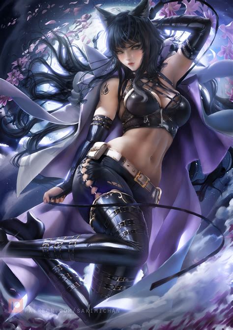 Wallpaper Video Games Sakimichan Ahri League Of Legends 2469x3500