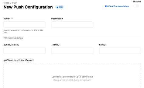Push Providers Configuration Flutter Video And Audio Docs