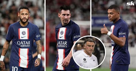 We Can Only Be Satisfied Christophe Galtier Reacts To Performances From Messi Neymar And