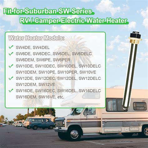 Suburban Camper Water Heater Electric