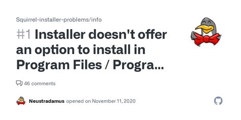 Installer Doesnt Offer An Option To Install In Program Files Program