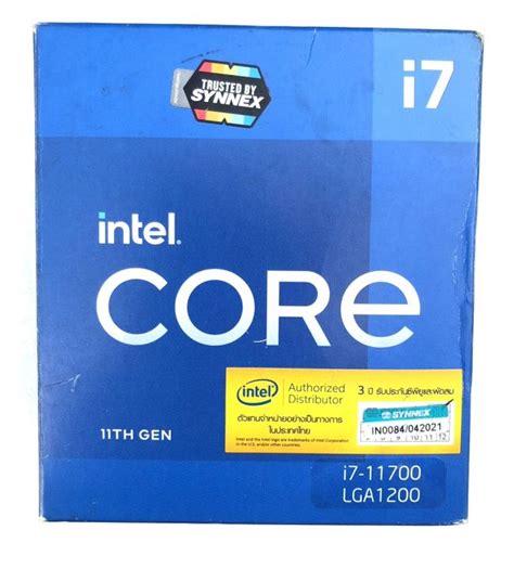 Cpu ซีพียู Intel Core I7 11700 2 5 Ghz Socket Lga 1200 มือสอง