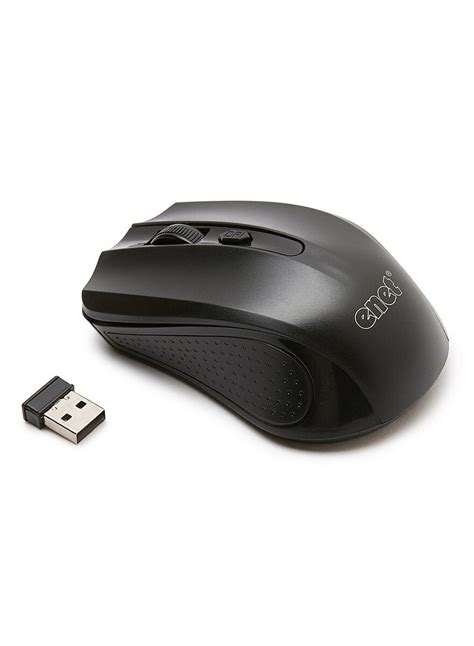 Enet Wireless Optical Mouse Black Sharjah Co Operative Society