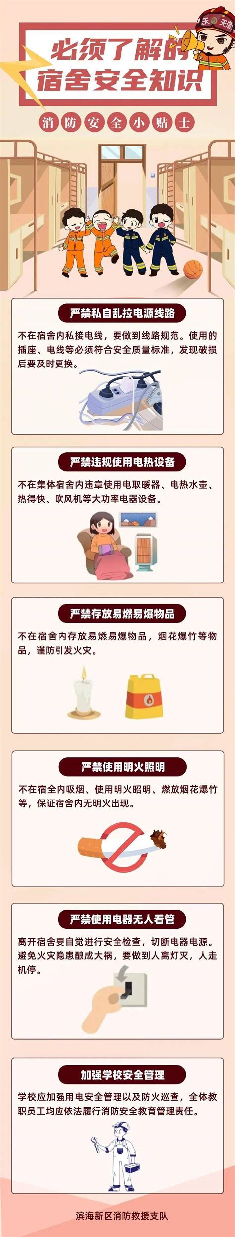 消防科普 学生宿舍消防知识你了解多少？划重点→滨海新区用电量后果