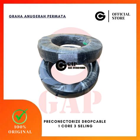 Jual Kabel Preconectorize Drop Cable 1 Core 3 Seling Apc Apc 5075