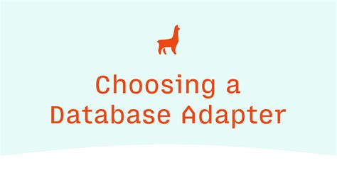 choosing a database adapter tinacms docs