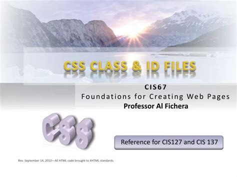 Ppt Css Class And Id Files Powerpoint Presentation Free Download Id