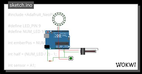 Neopixel Ember Grow Wokwi Esp32 Stm32 Arduino Simulator