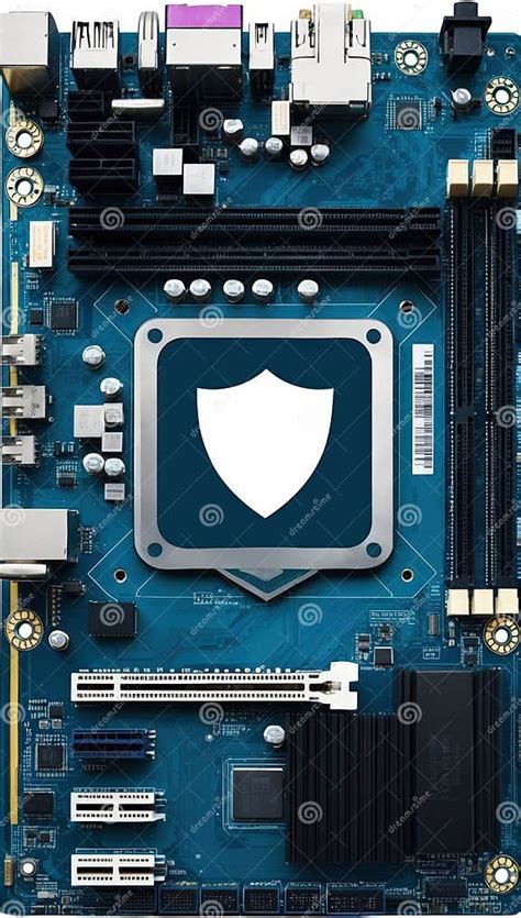 Detailed View Of A Blue Computer Motherboard Featuring A Cpu Socket