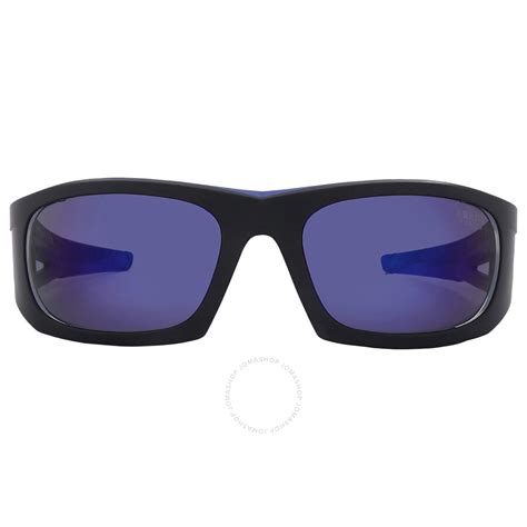 Prada Linea Rossa Blue Multilayer Tuning Sport Mens Sunglasses Ps 02ys 16g05u 59 8056597766302