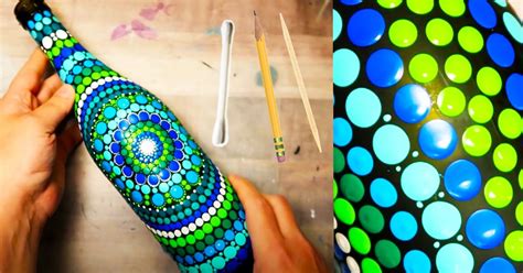 How To Make A Dot Mandala Bottle Painting Diy Joy