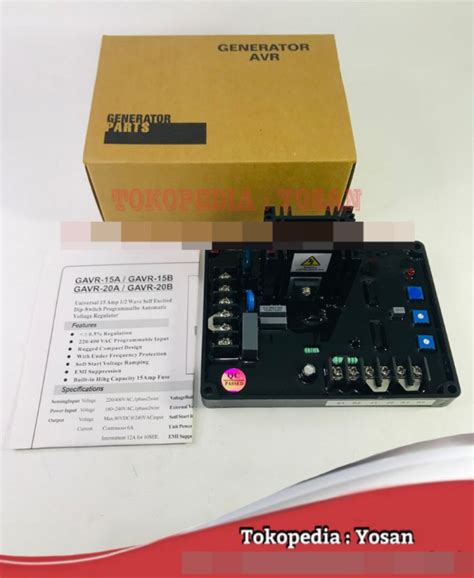 Jual Avr Universal Avr Generator Genset Gavr15a Gavr 15a Black Hitam Jakarta Barat Yosan