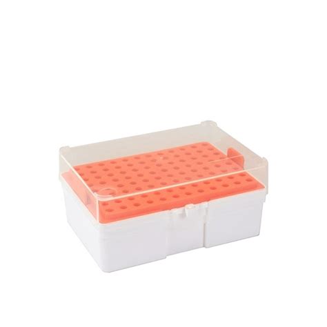 96 Well 8 X12 Orange Empty Tip Rack For 10ul Pipette Tip Non Sterile