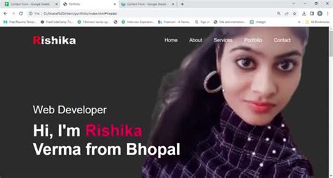 Rishika Verma On Linkedin Connections Bharatintern Html5 Css