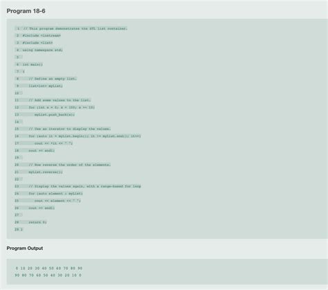 Solved Program 18 6 1 This Program Demonstrates The STL Chegg