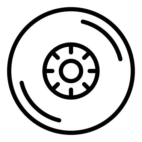 Party Musical Disc Icon Outline Style 15689719 Vector Art At Vecteezy