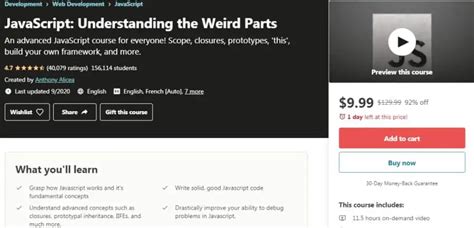 Stay On Script 2024 S Best Online JavaScript Courses Free Paid