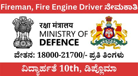 Ministry Of Defence Recruitment 2024 Apply For 71 Fireman