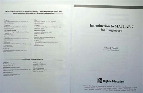 SOLUTION Introduction To Matlab For Engineers Studypool