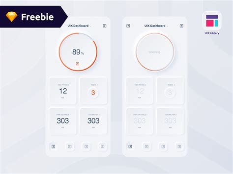 neomorphism dashboard app ui light theme by uixlibrary on dribbble