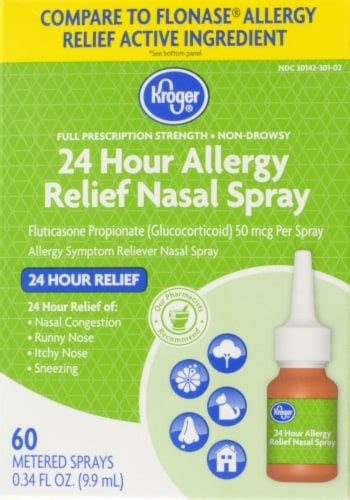 Kroger® 24 Hour Allergy Relief Nasal Sprays 034 Fl Oz Kroger