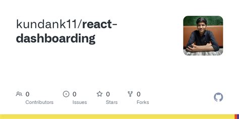 GitHub Kundank11 React Dashboarding