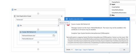 Invoke VBA Not Working On Xlsx And Xlsm File Activities UiPath