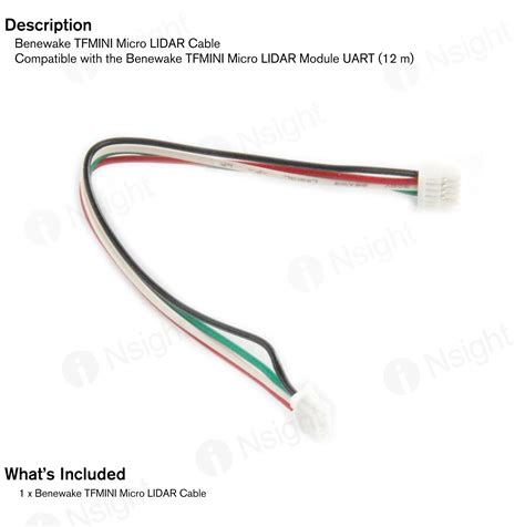 benewake tfmini micro lidar cable insightfpv