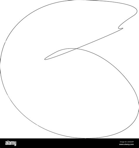 Random Curvy Squiggle Freehand Abstract Shape Squiggle Wriggle Distortion Deformation