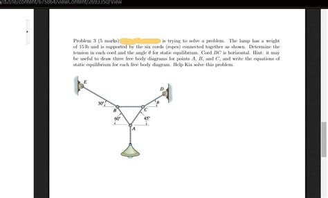 solved problem 35 marks is trying to solve a problem the lamp has a