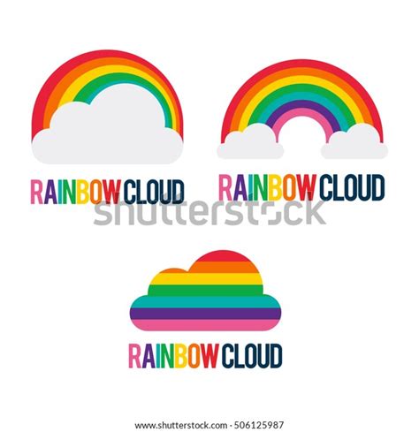 Rainbow Cloud Logo Icon Template Set 스톡 벡터 로열티 프리 506125987 Shutterstock