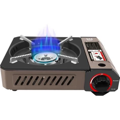 Réchaud à Gaz Portable Rechaud Camping Gaz Au Butane 3300W Réchaud de