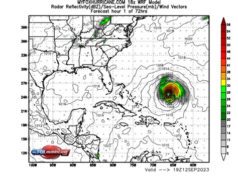 Wrf Model Us Caribbean Hurricane And Tropical Storm Coverage From